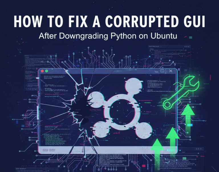 How to Fix a Corrupted GUI after Downgrading Python on Ubuntu ...